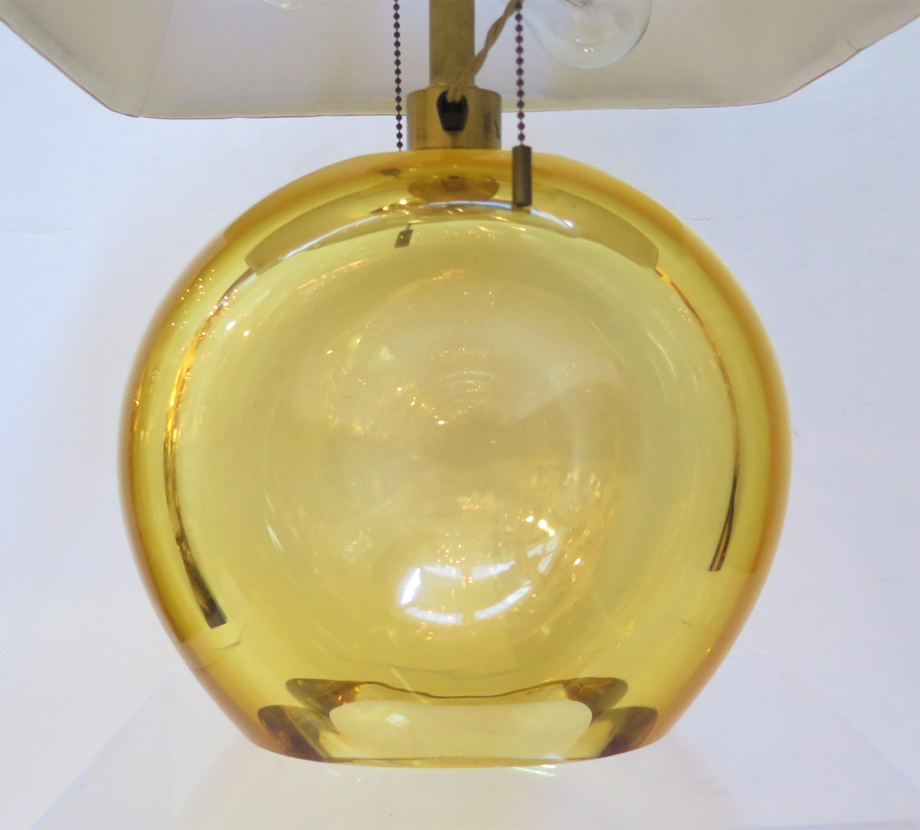 Donghia Venetian Glass "Alba" Table Lamp For Sale at 1stDibs