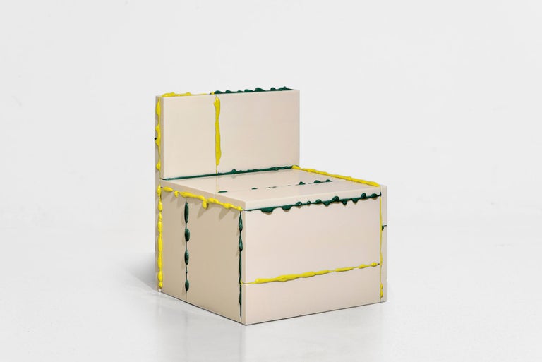 Donghoon Shon Contemporary Club Chair Green Yellow from "BSP" Series ...