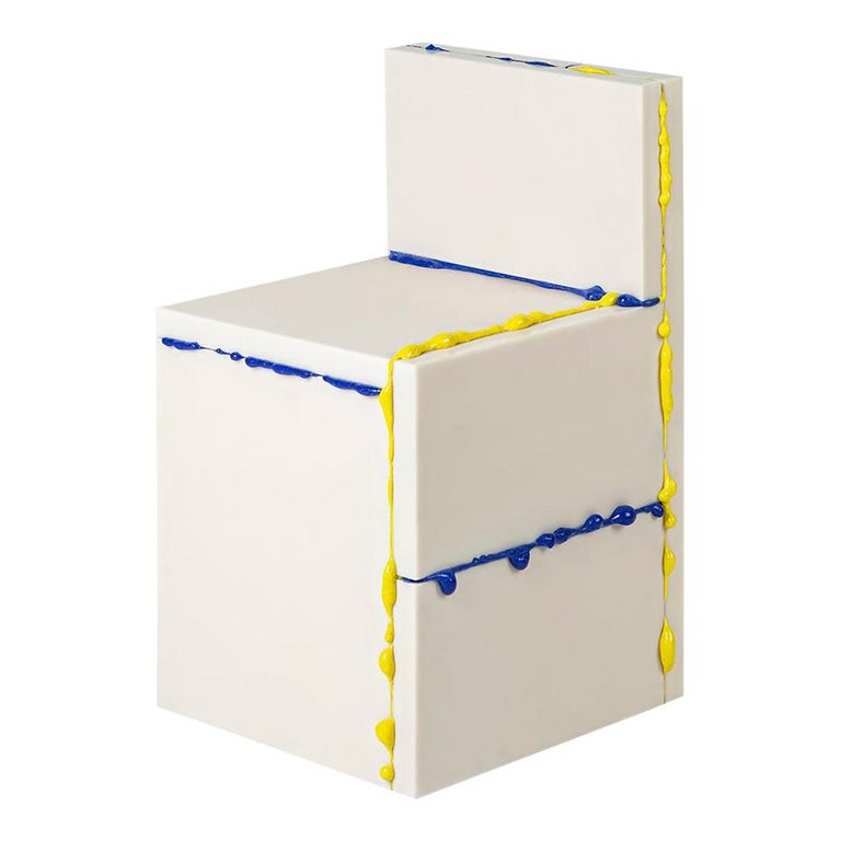 Donghoon Shon Contemporary Plastic Chair Blue Yellow Korean Design ...