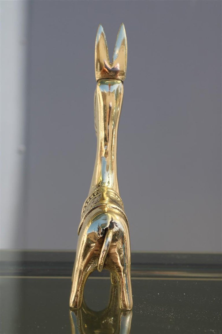 Donkey Sculpture in Solid Gold Brass Mid-Century Italian Design, 1950s ...