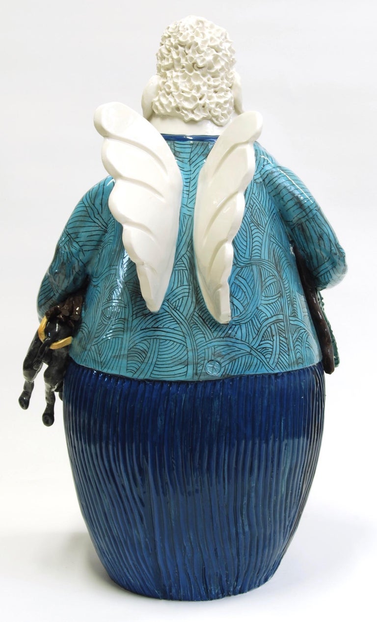 Donkey with Angel, Decorative Centerpiece Handmade Italy 2020, Hand ...