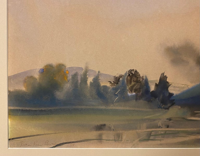 Dora Keen Butcher Watercolor Painting Hawaiian Island Scene For Sale at ...