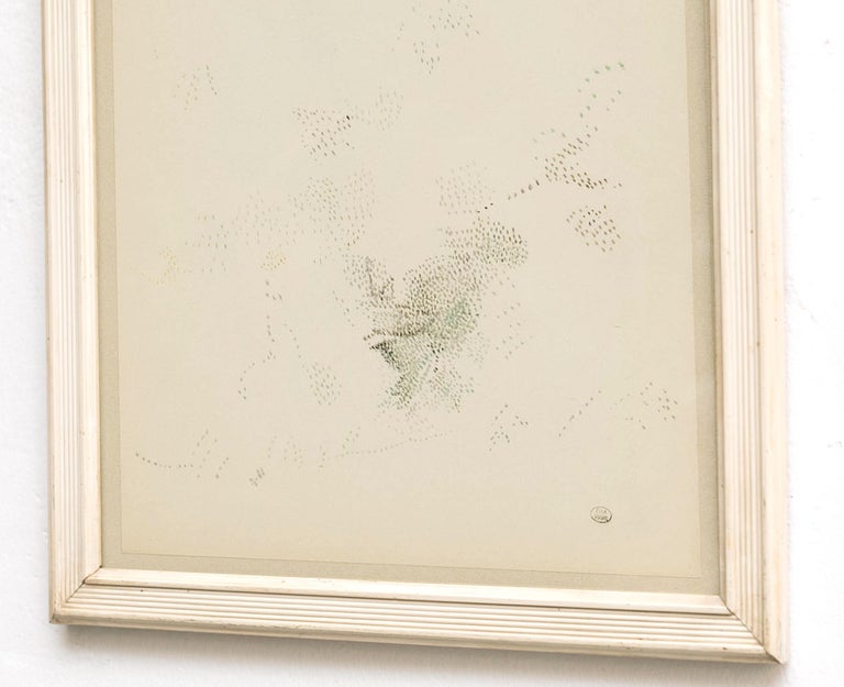 Dora Maar Pointillist Surrealist Landscape Drawing For Sale at 1stDibs