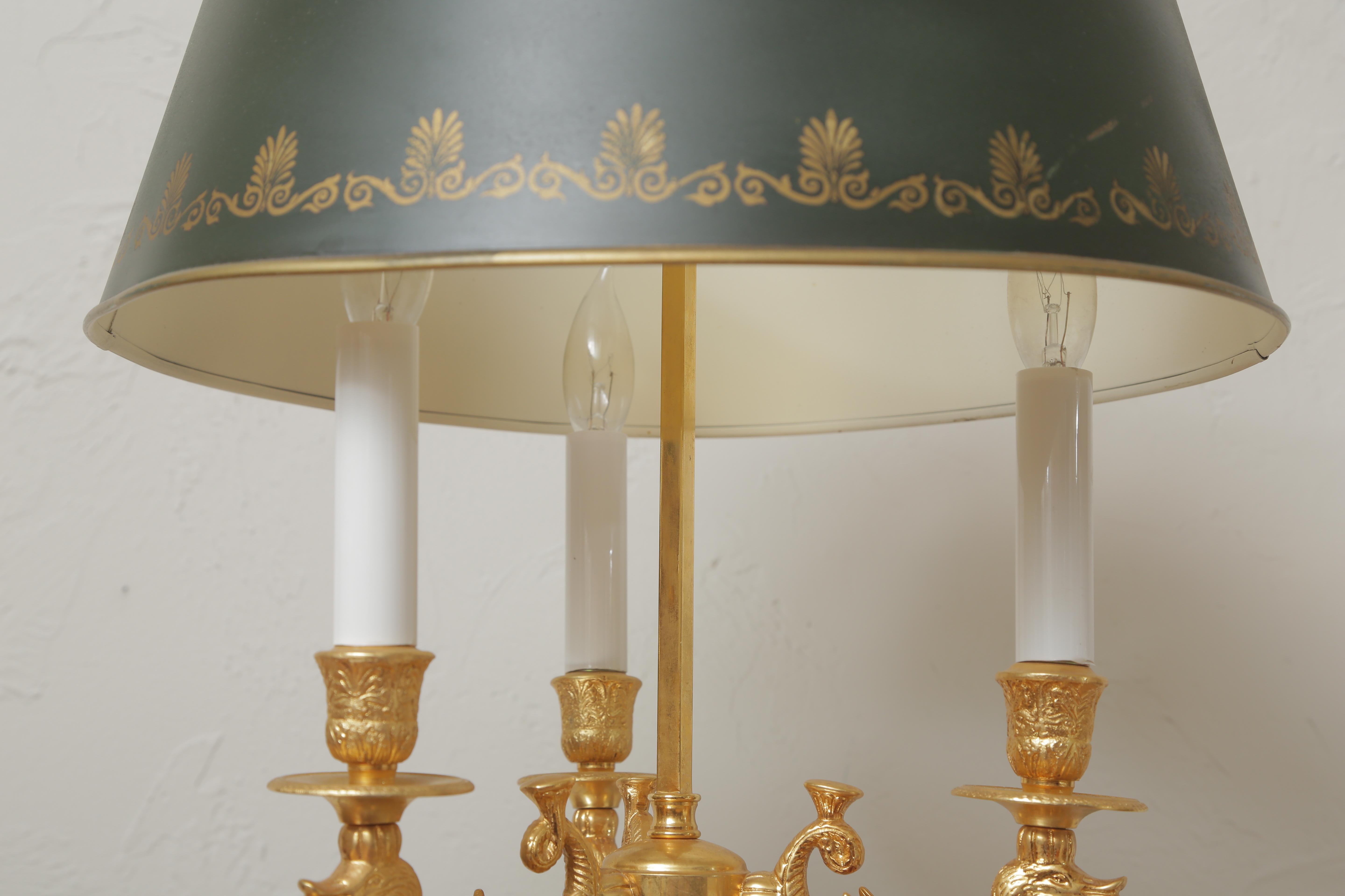 Dore Bronze Bouillotte Lamp at 1stDibs