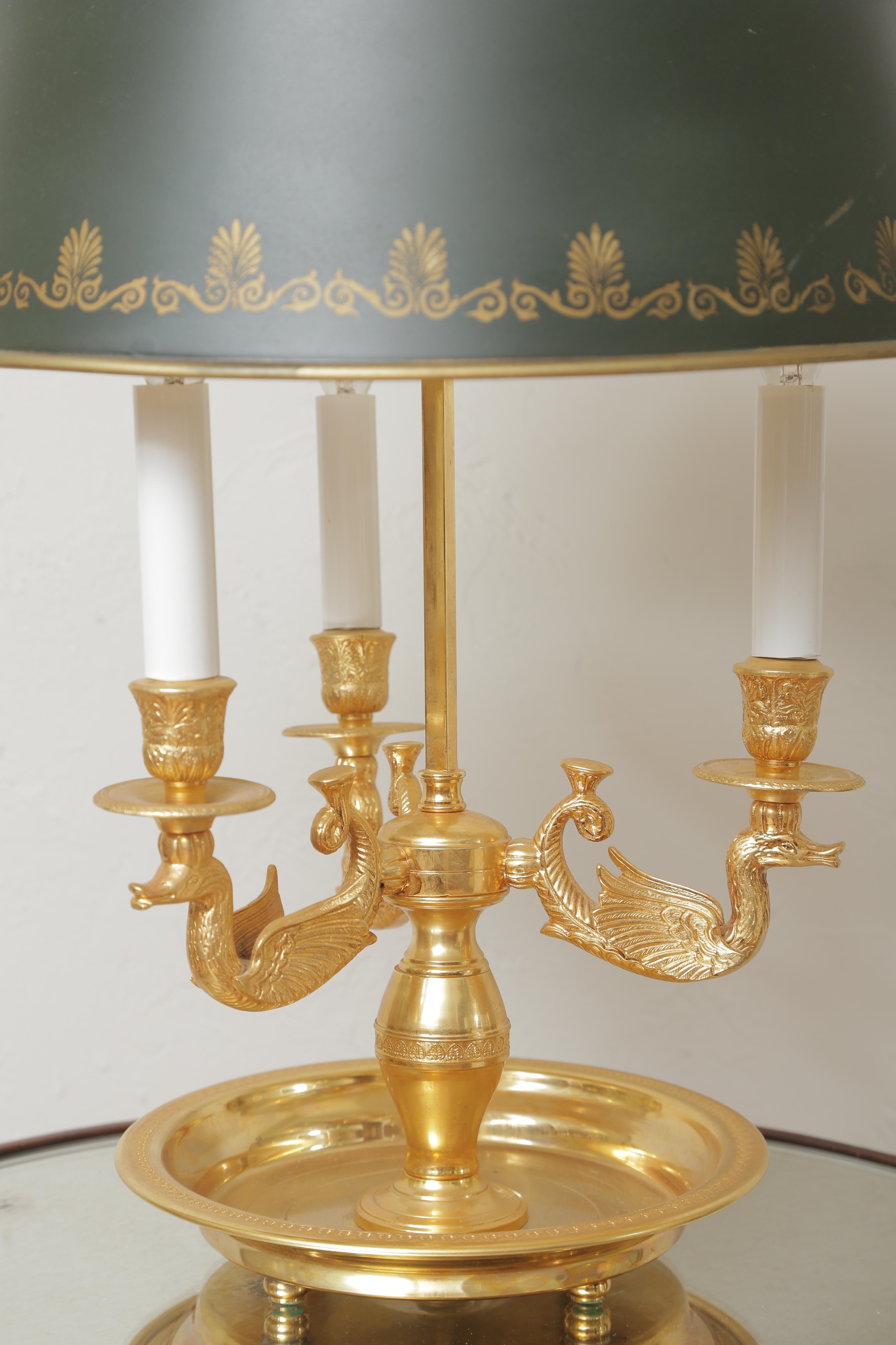 Dore Bronze Bouillotte Lamp at 1stDibs