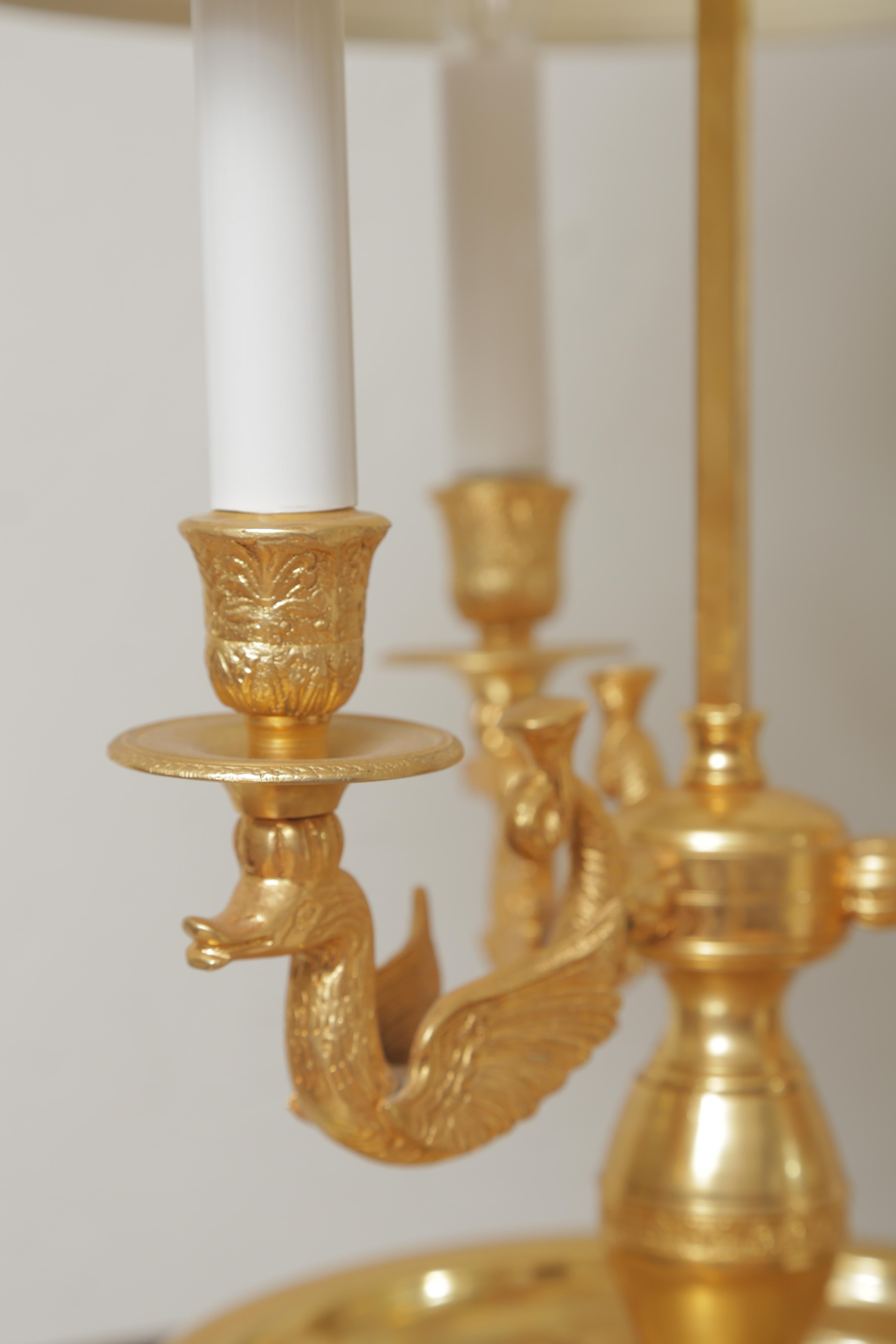 Dore Bronze Bouillotte Lamp at 1stDibs