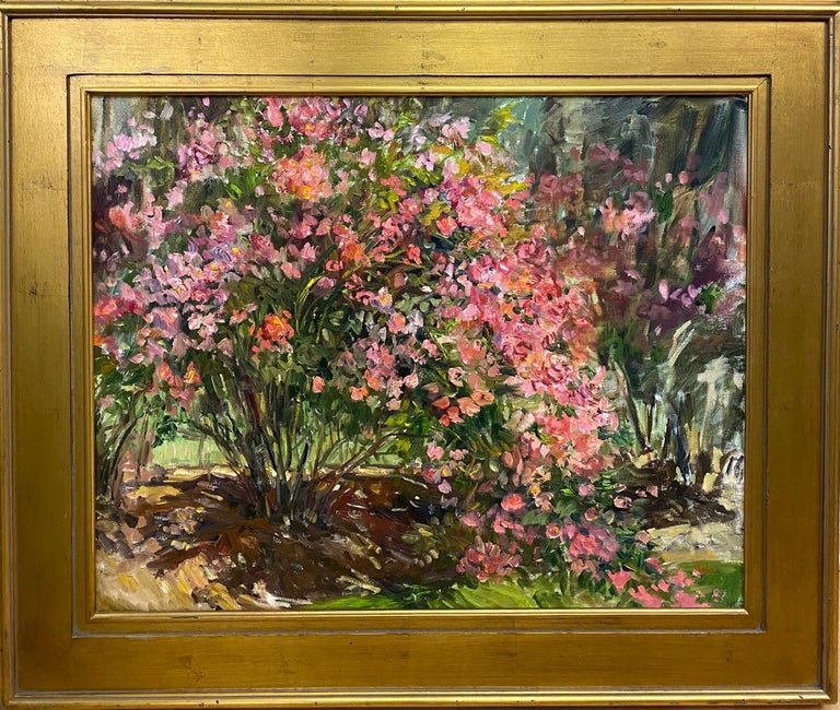 Doreen Tighe - Roses, original 24x30 impressionist landscape oil ...