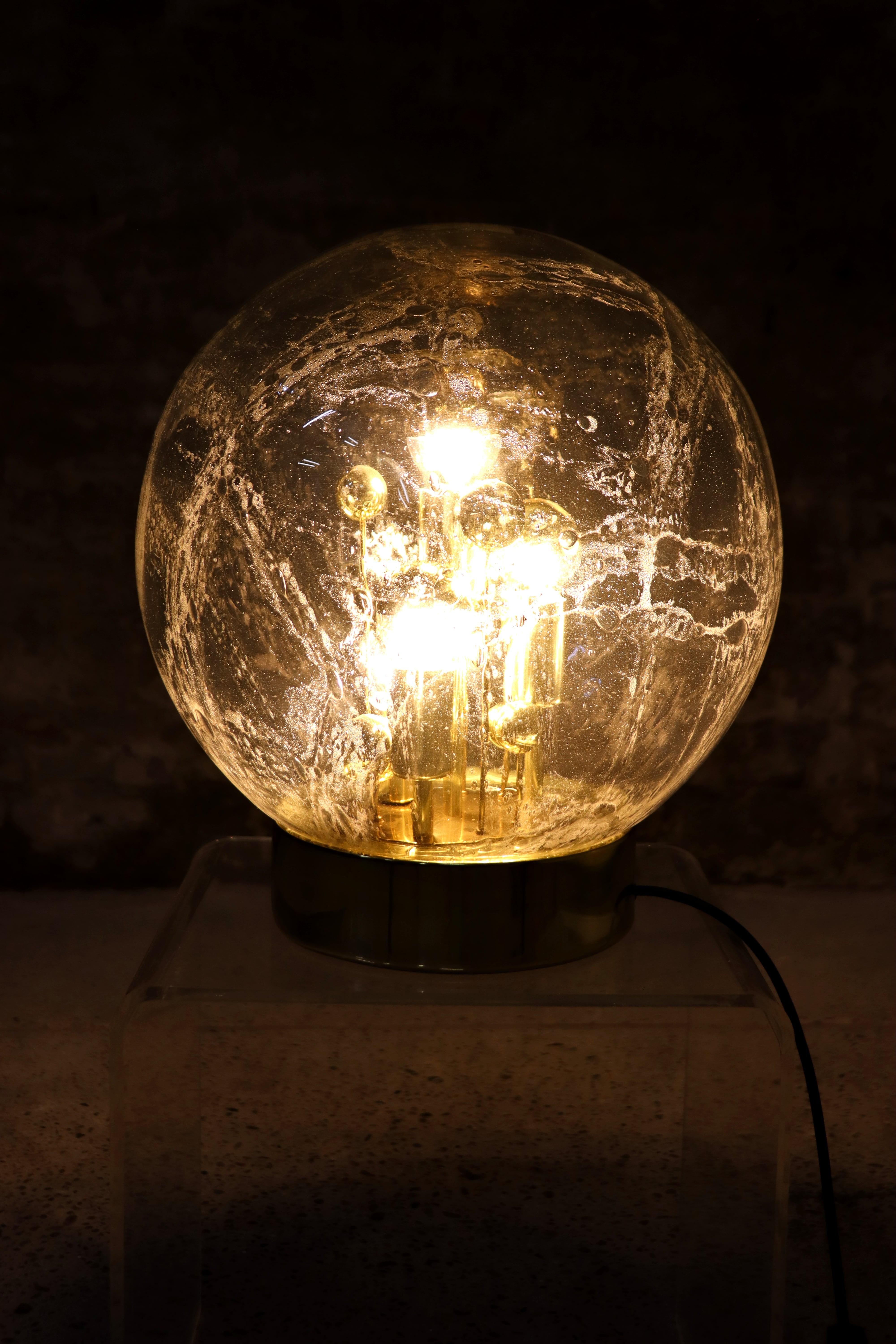 Doria – Big Ball – Table Lamp – Germany – 1970s For Sale at 1stDibs