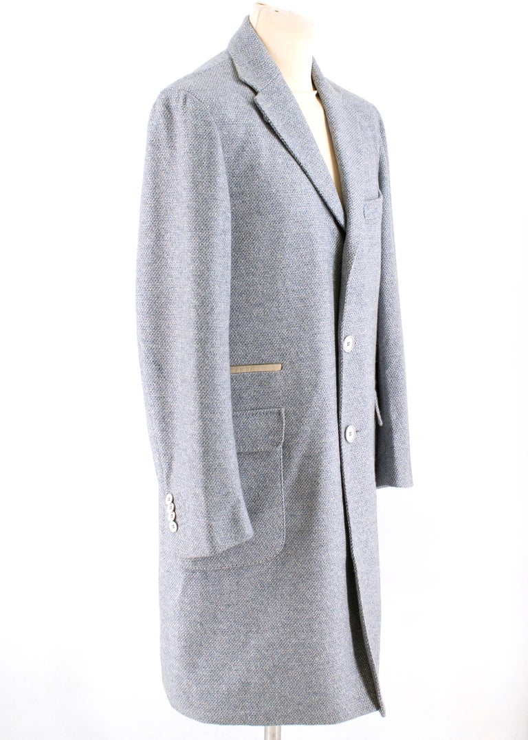 Doriani Single Breasted Cashmere Coat - Size Medium For Sale at 1stDibs