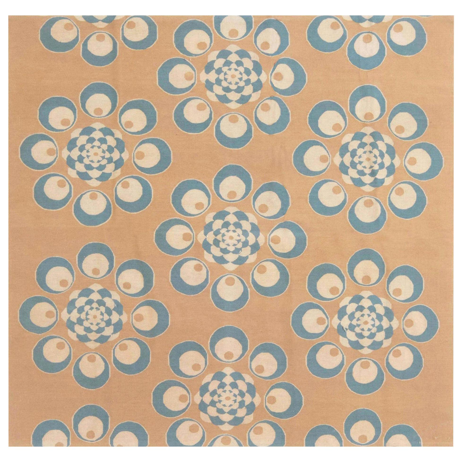 1960s Scandinavian Modern Op Art Shag Area Rug at 1stDibs