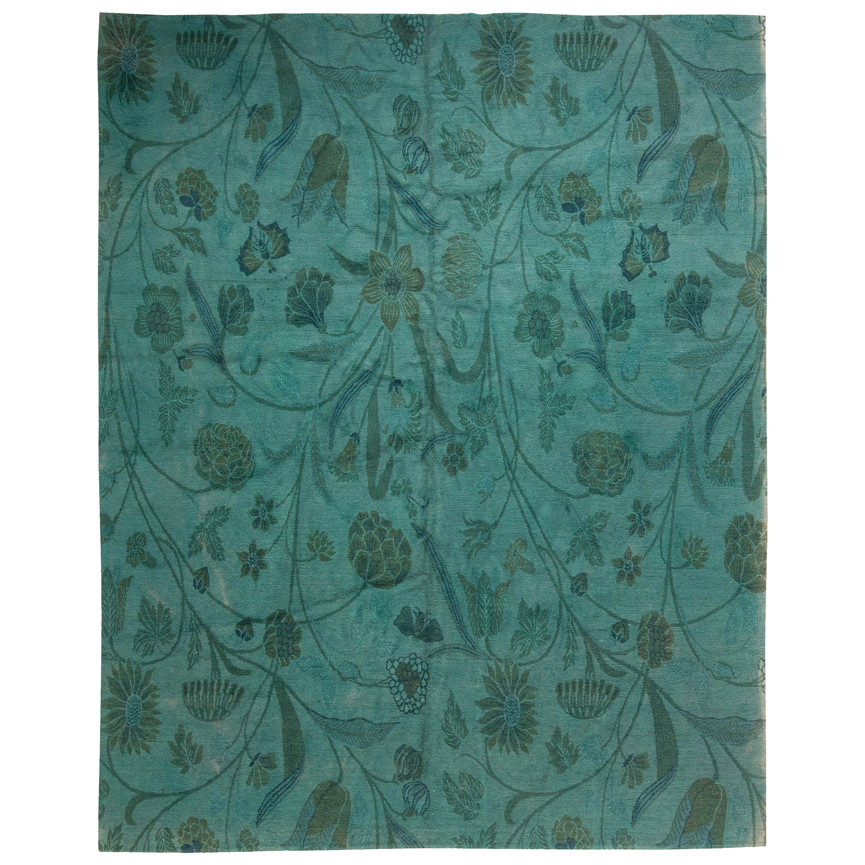 Midcentury European Inspired Handmade Khotan Runner For Sale at 1stDibs