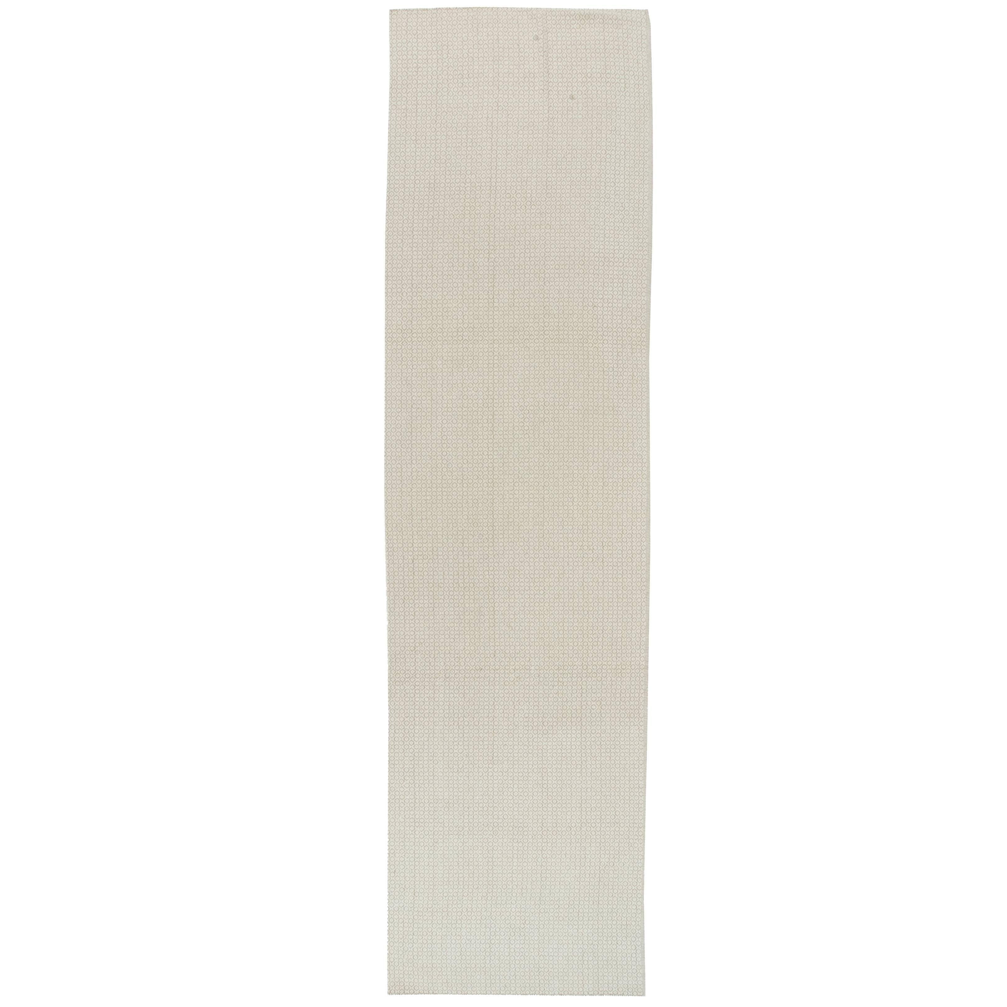 Vintage Flat-Weave Wool Runner For Sale at 1stDibs