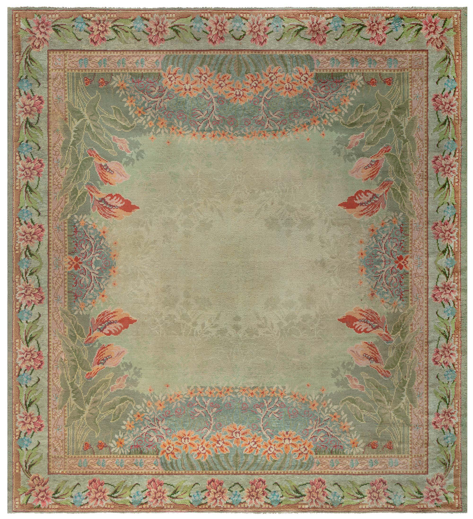 Doris Leslie Blau Collection Rare Viennese Secessionist Rug at 1stDibs