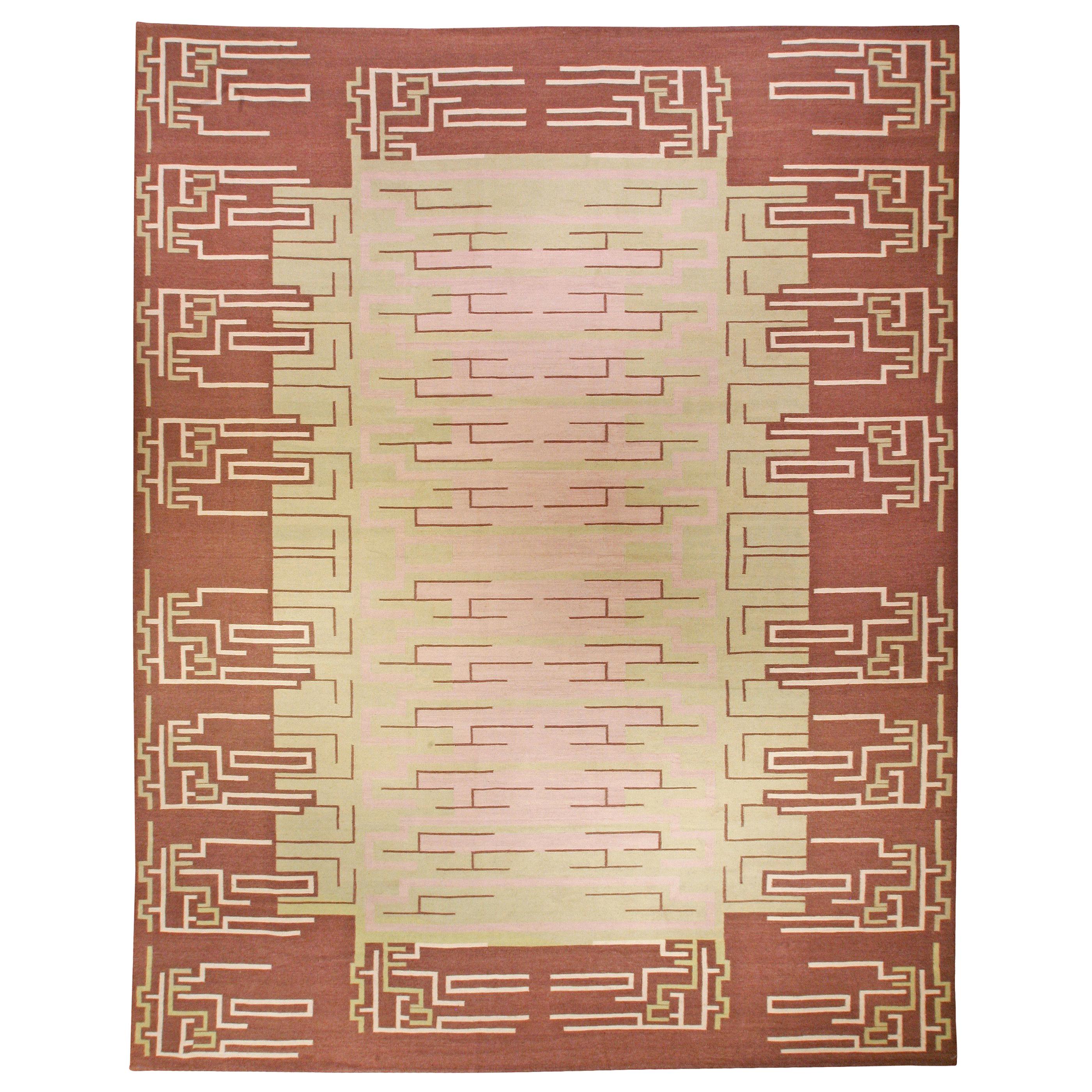 Contemporary Swedish Skvattram Style Rug by Doris Leslie Blau For Sale ...