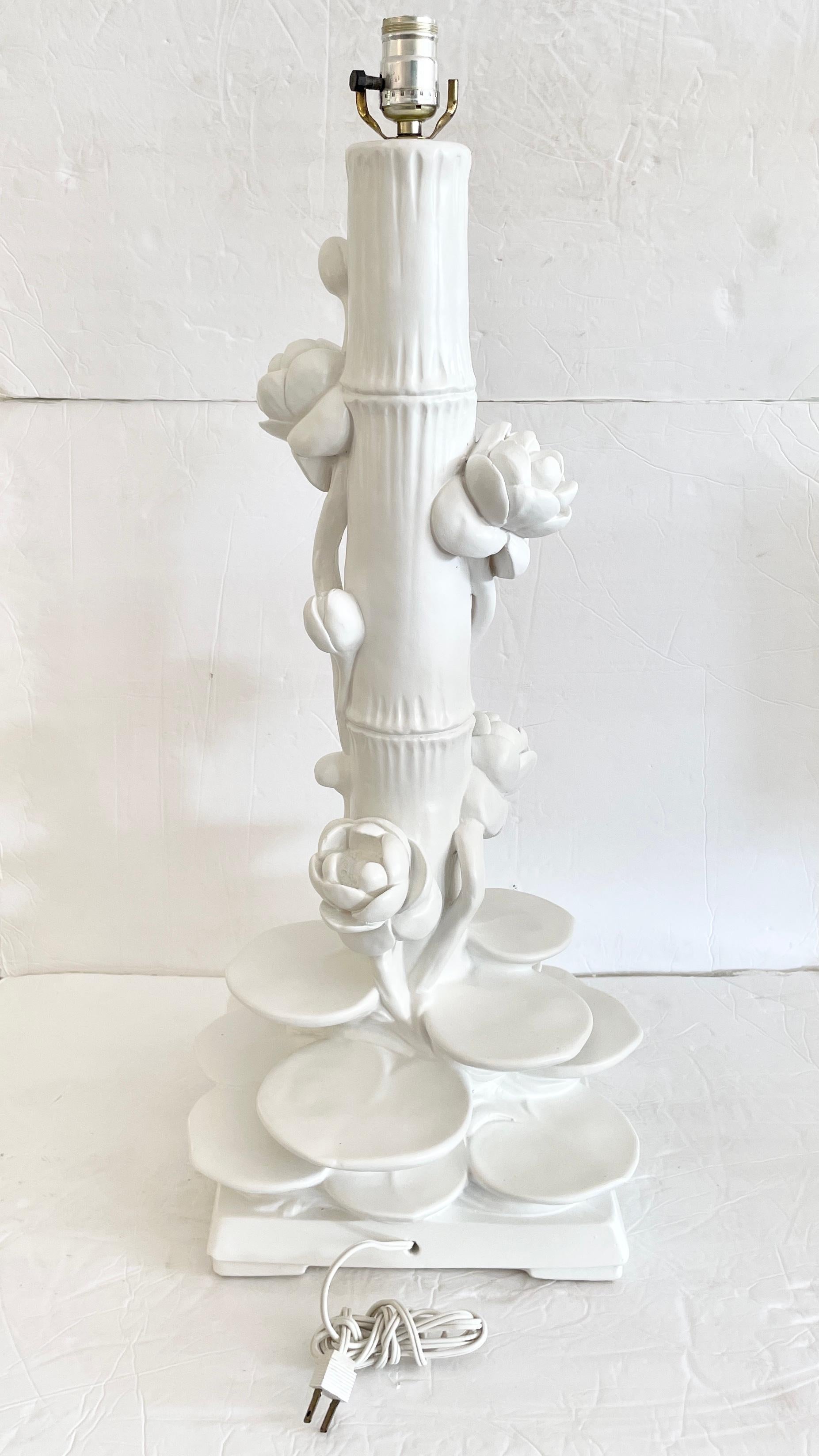 Dorothy Draper Botanical Very Large Table Lamp For Sale at 1stDibs