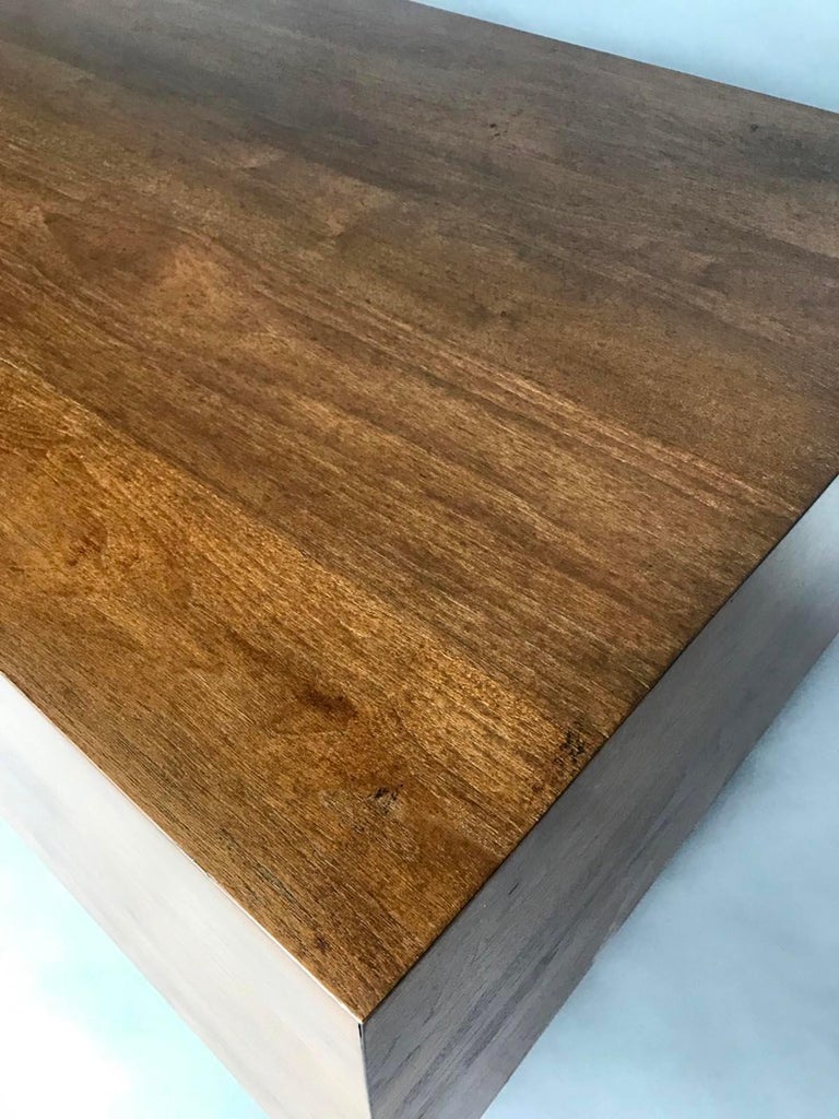 Dos Gallos Studio Custom Walnut Modern Coffee Table For Sale at 1stDibs