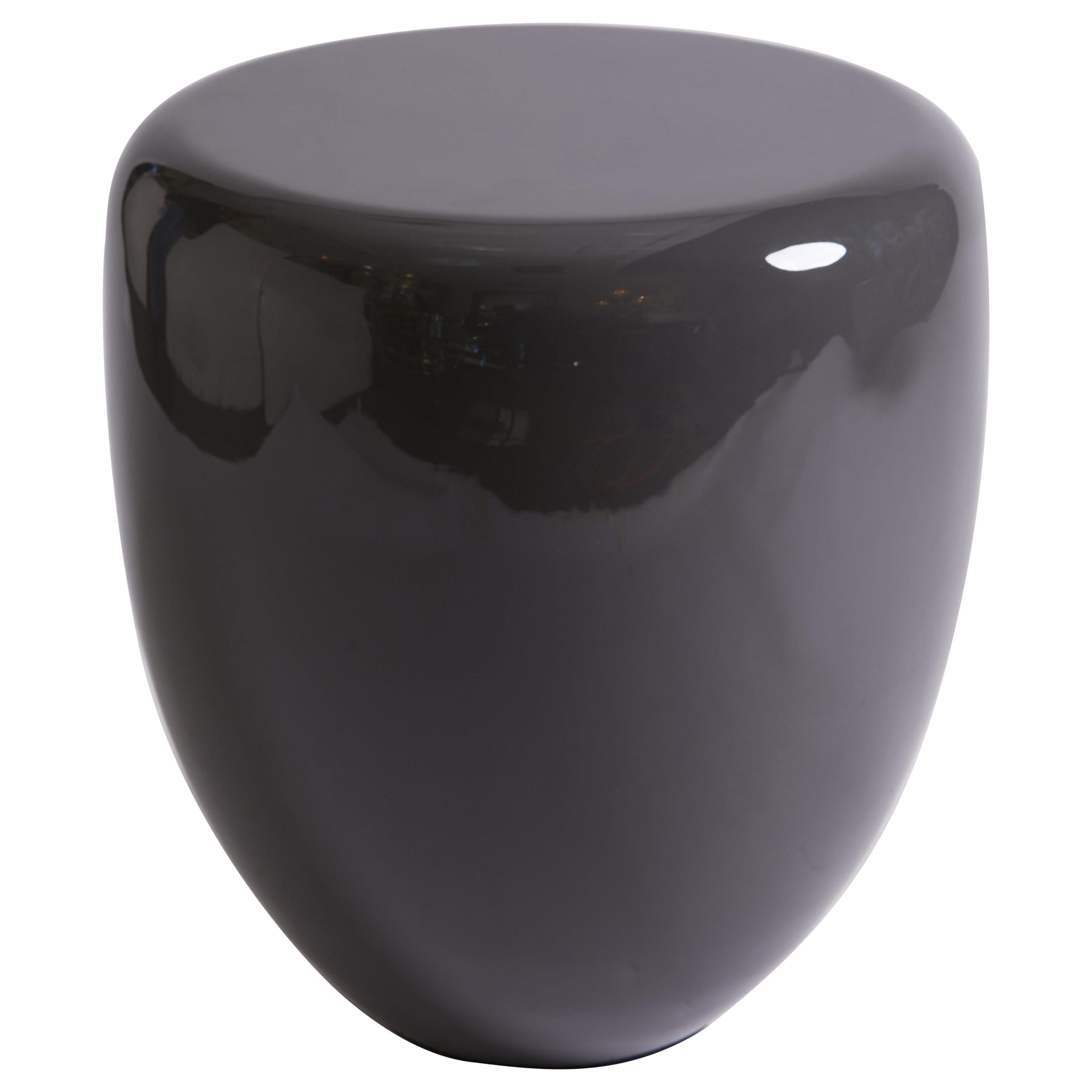 DOT Contemporary Glossy Side Table with Graphite Lacquer For Sale at ...
