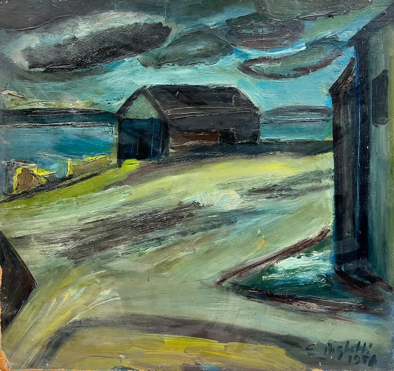 Édouard Righetti (1924-2001) - 20th Century French Signed Oil - Coastal ...