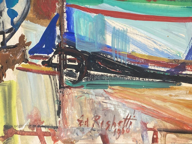 Édouard Righetti (1924-2001) - Original French Mid Century Oil ...