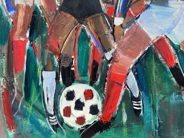 Édouard Righetti (1924-2001) - The Football Match, Huge Original French ...