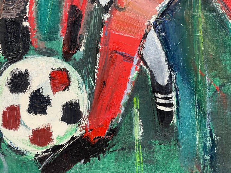 Édouard Righetti (1924-2001) - The Football Match, Huge Original French ...