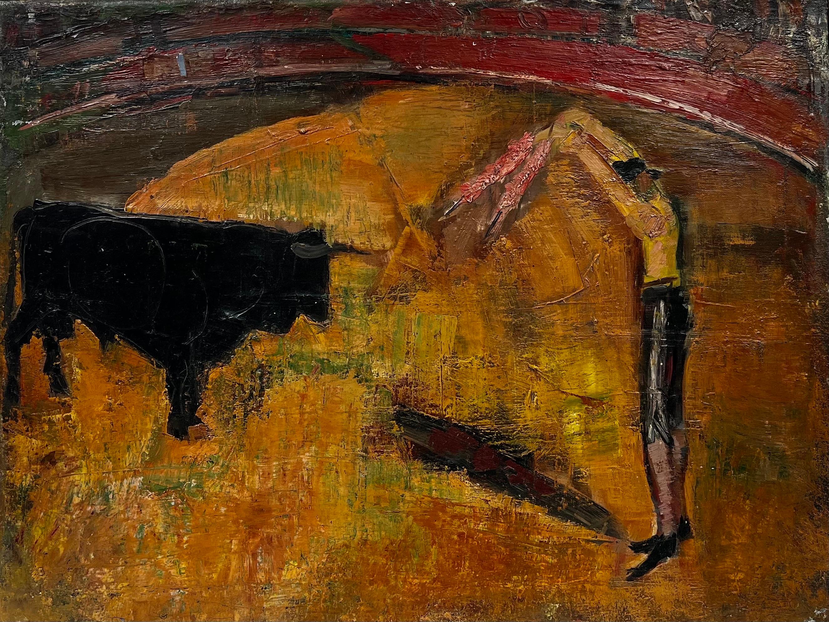 Édouard Righetti (1924-2001) - The Matador and Bull French Modernist ...
