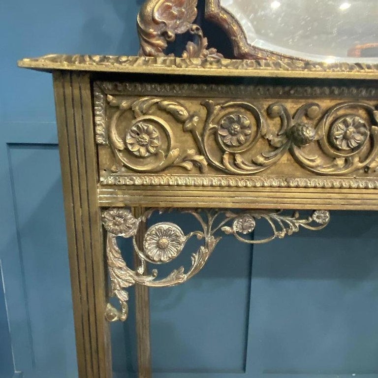 Double, Antique French Metal Bed, Dressing Table and Bedside Table For ...