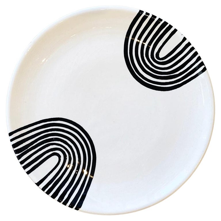 Double Arch Salad Plate Terracotta Handmade Ceramic For Sale at 1stDibs