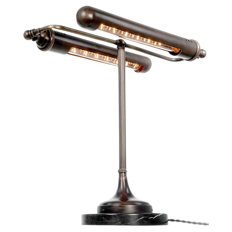 Double Bank Desk Light For Sale at 1stDibs