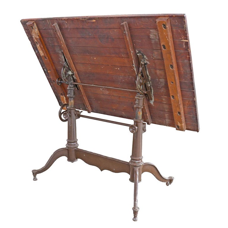 Double Base Drafting Table at 1stDibs