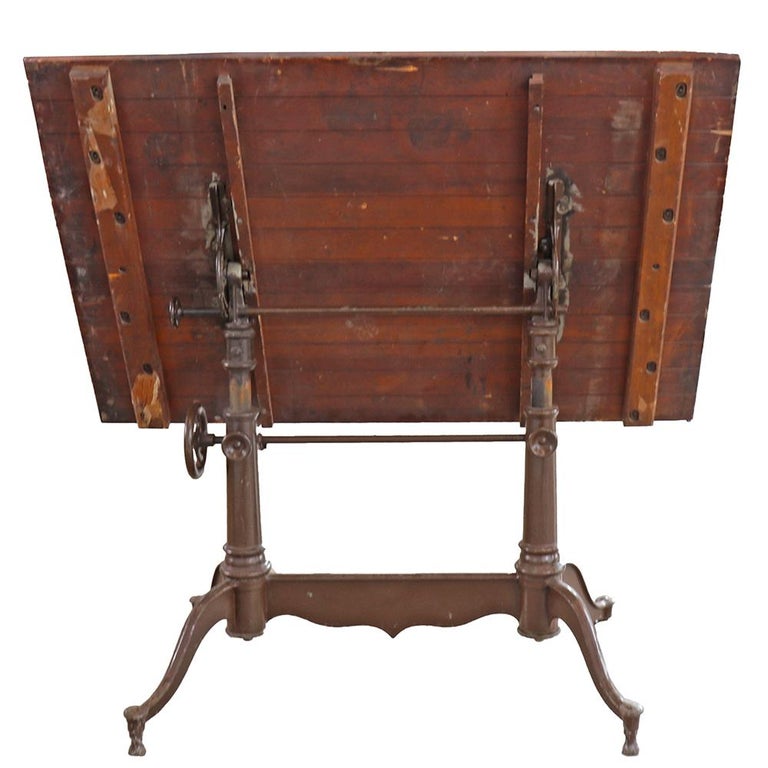 Double Base Drafting Table at 1stDibs