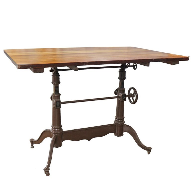 Double Base Drafting Table at 1stDibs