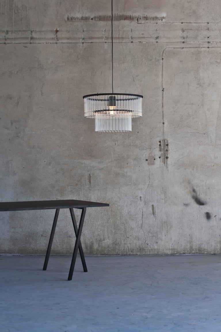 Double Black Maria SC Chandelier by Pani Jurek For Sale at 1stDibs