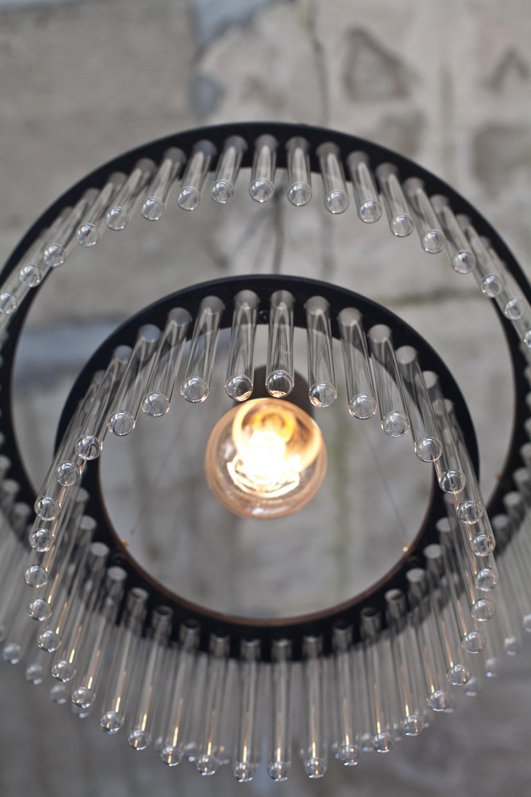 Double Black Maria SC Chandelier by Pani Jurek For Sale at 1stDibs