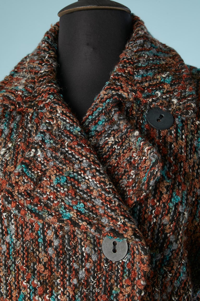 Double breasted tweed jacket Krizia Poi For Sale at 1stDibs
