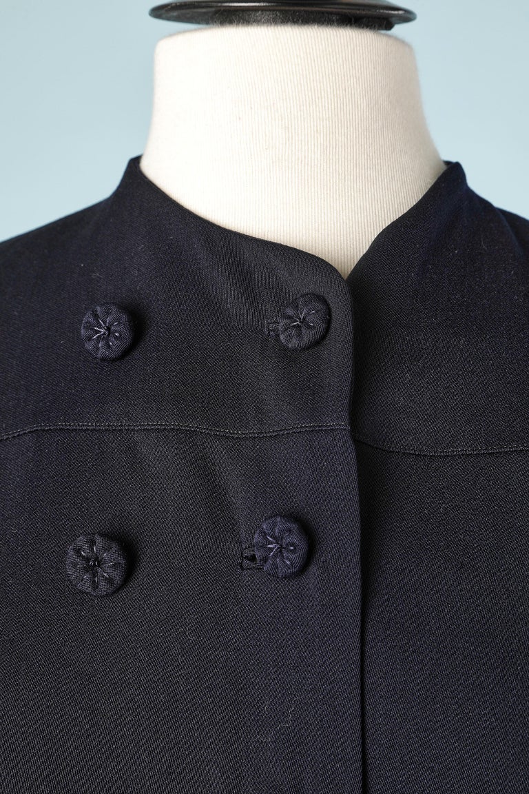Double-breasted wool coat with pleated sleeves Circa 1930's For Sale at ...