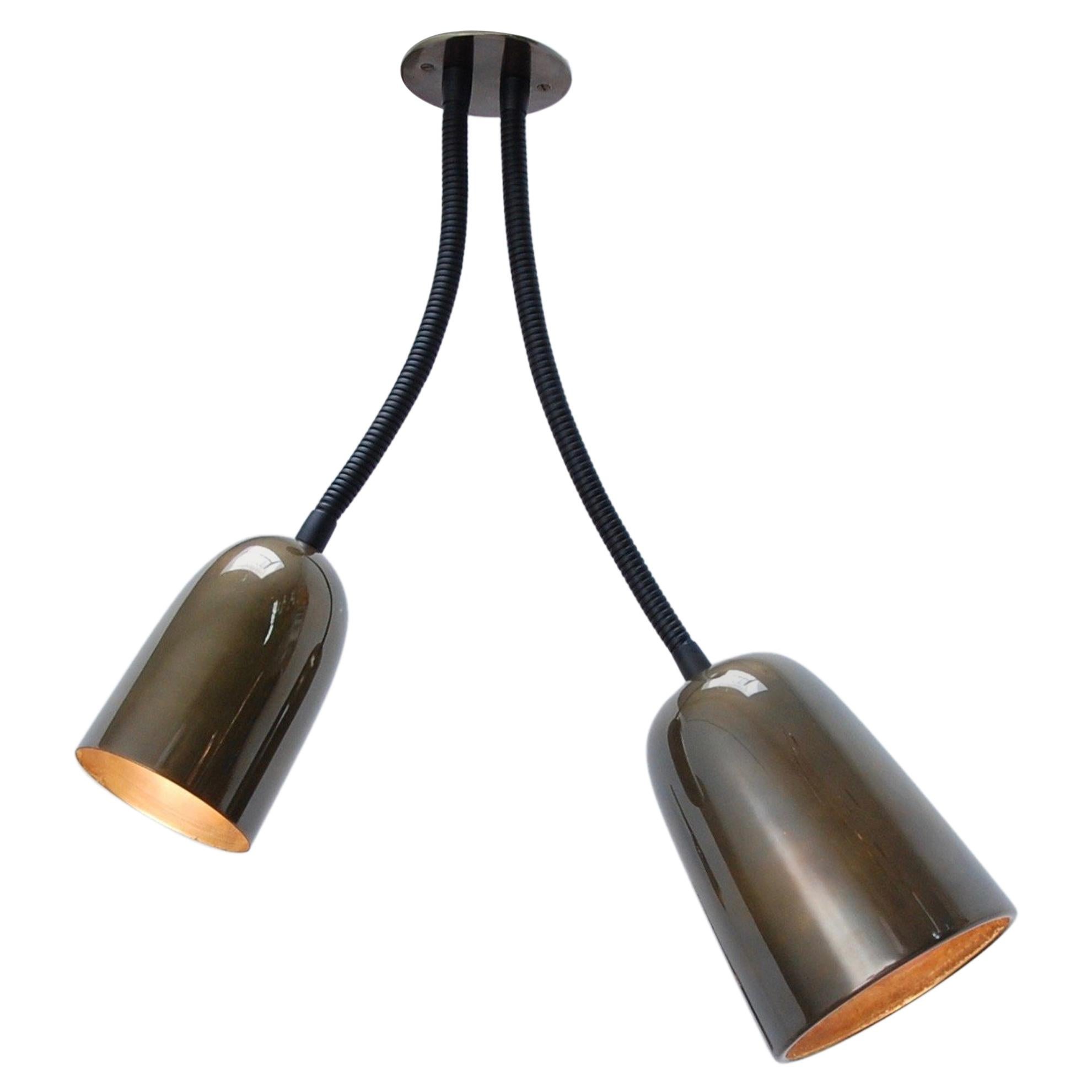 Double Cone Ceiling Gooseneck at 1stDibs