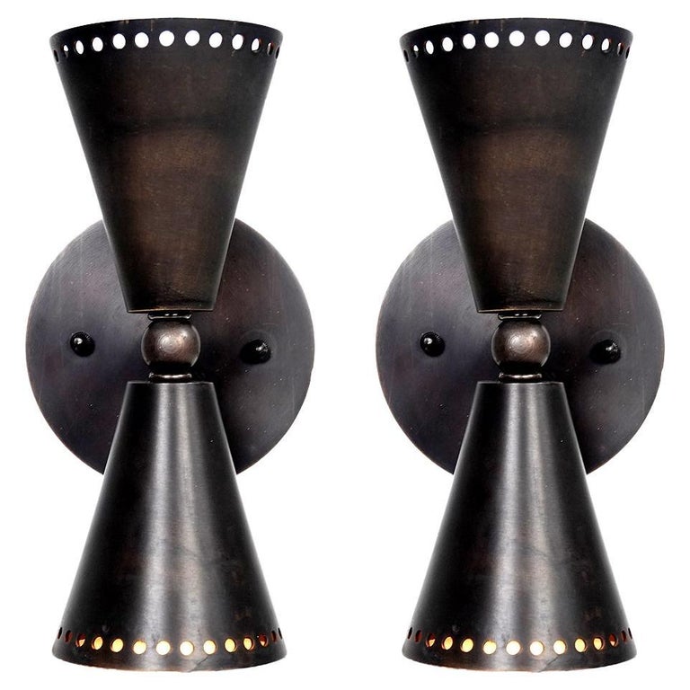 Double Cone Sconce For Sale at 1stDibs