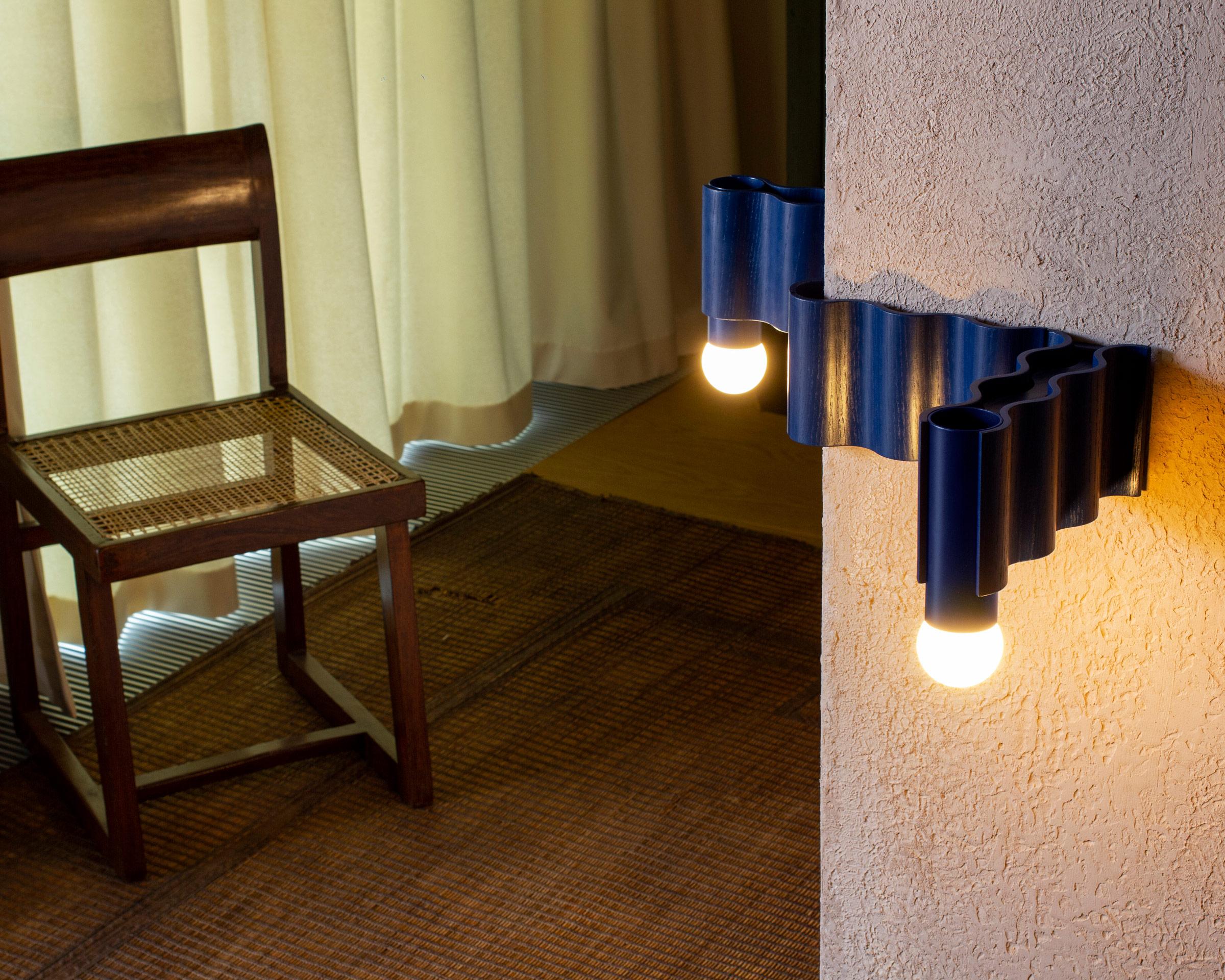 Double Corrugation Sconce / Wall Light in Multiple Colours and Brushed ...