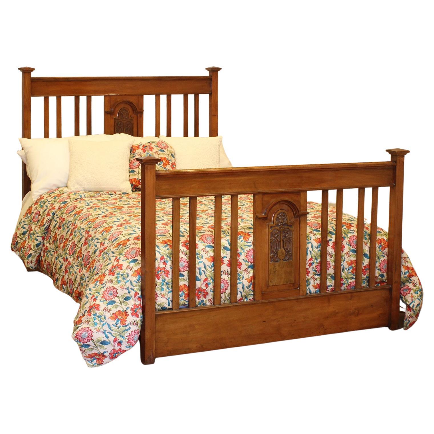 Antique Edwardian Polished Brass Double Bed, circa 1900 at 1stDibs