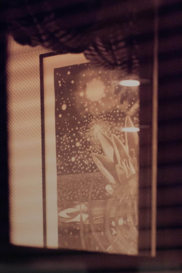 Double Exposure Color Photograph of an Interior For Sale at 1stDibs