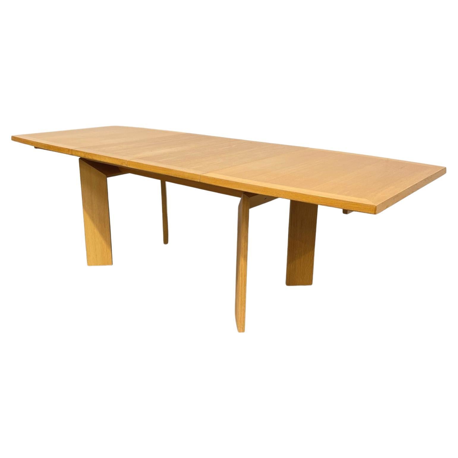 Double Extending Danish Oak Dining Table by Skovby at 1stDibs