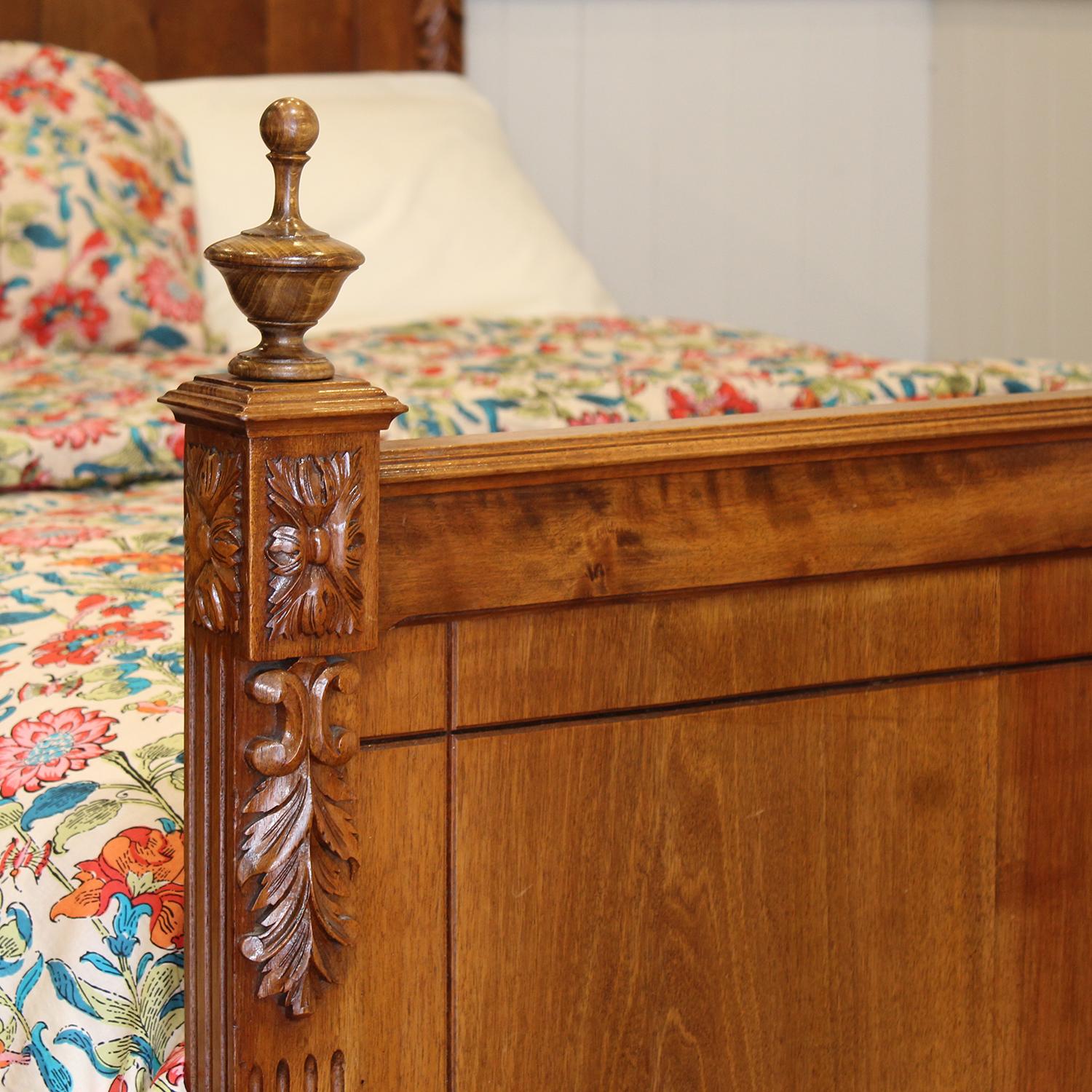 Double French Walnut Bed - WD50 For Sale at 1stDibs
