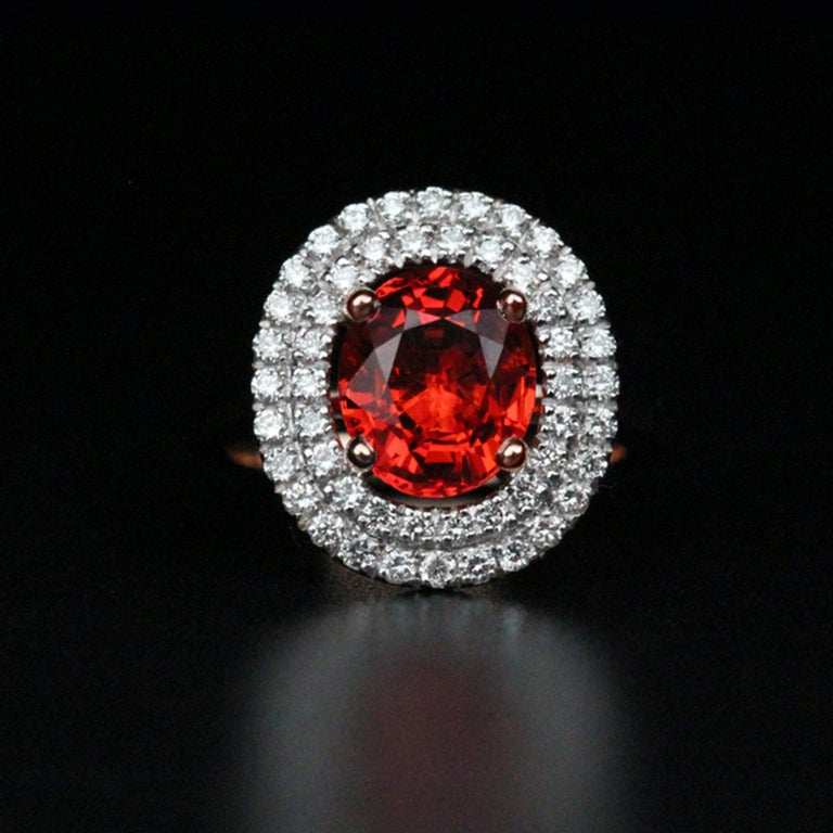 Customizable Double Halo Ruby Engagement Ring, Antique Ruby Wedding ...