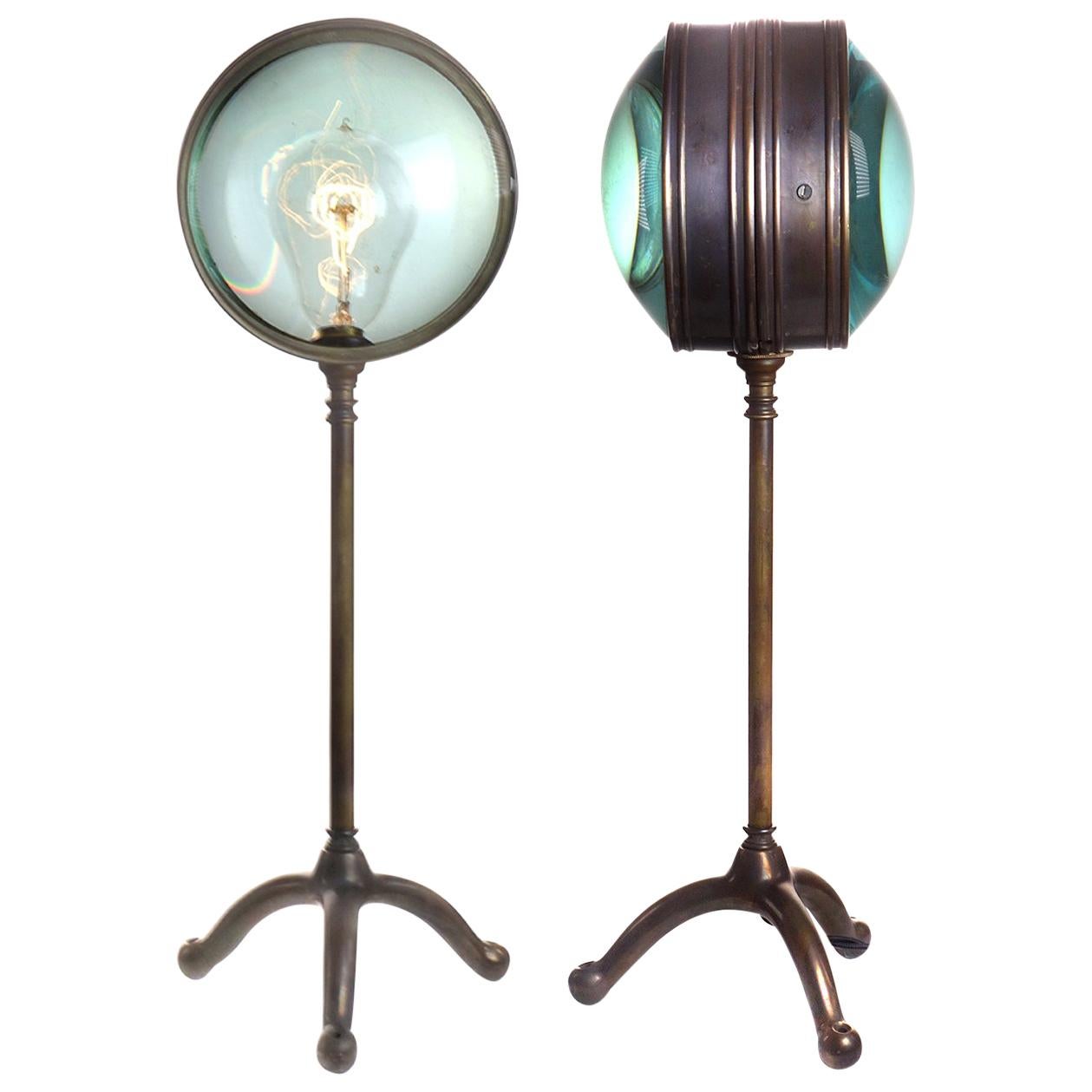 Double Magnifying Glass Desk Lamp At 1stdibs Double Magnifying Glass Desk Lamp At 1stdibs