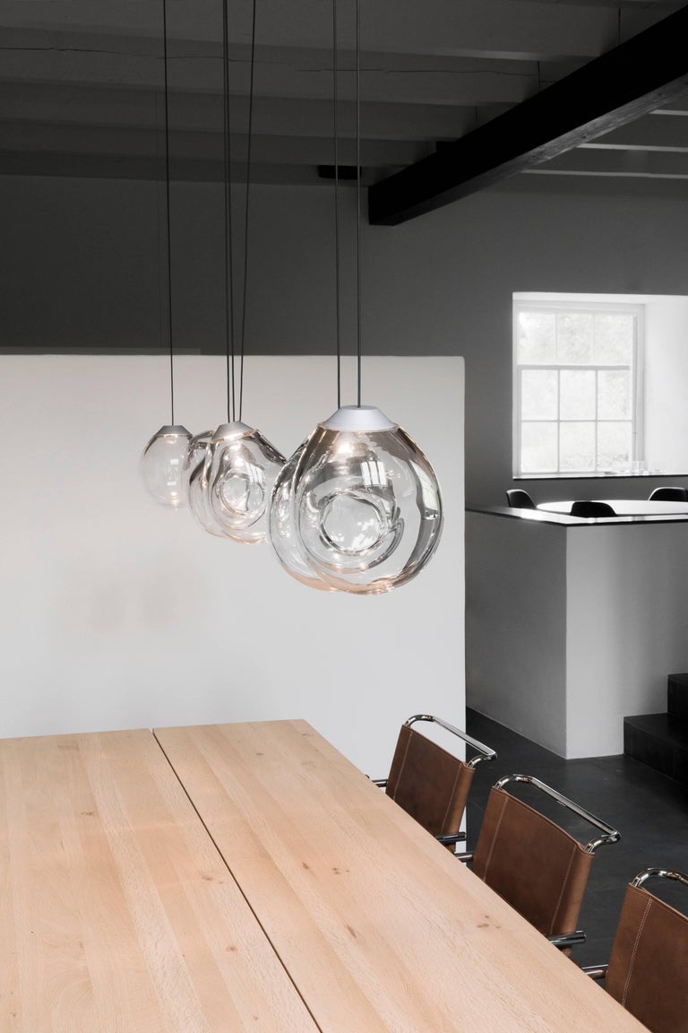 Double Momentum Blown Glass Pendants by Alex de Witte For Sale at 1stDibs