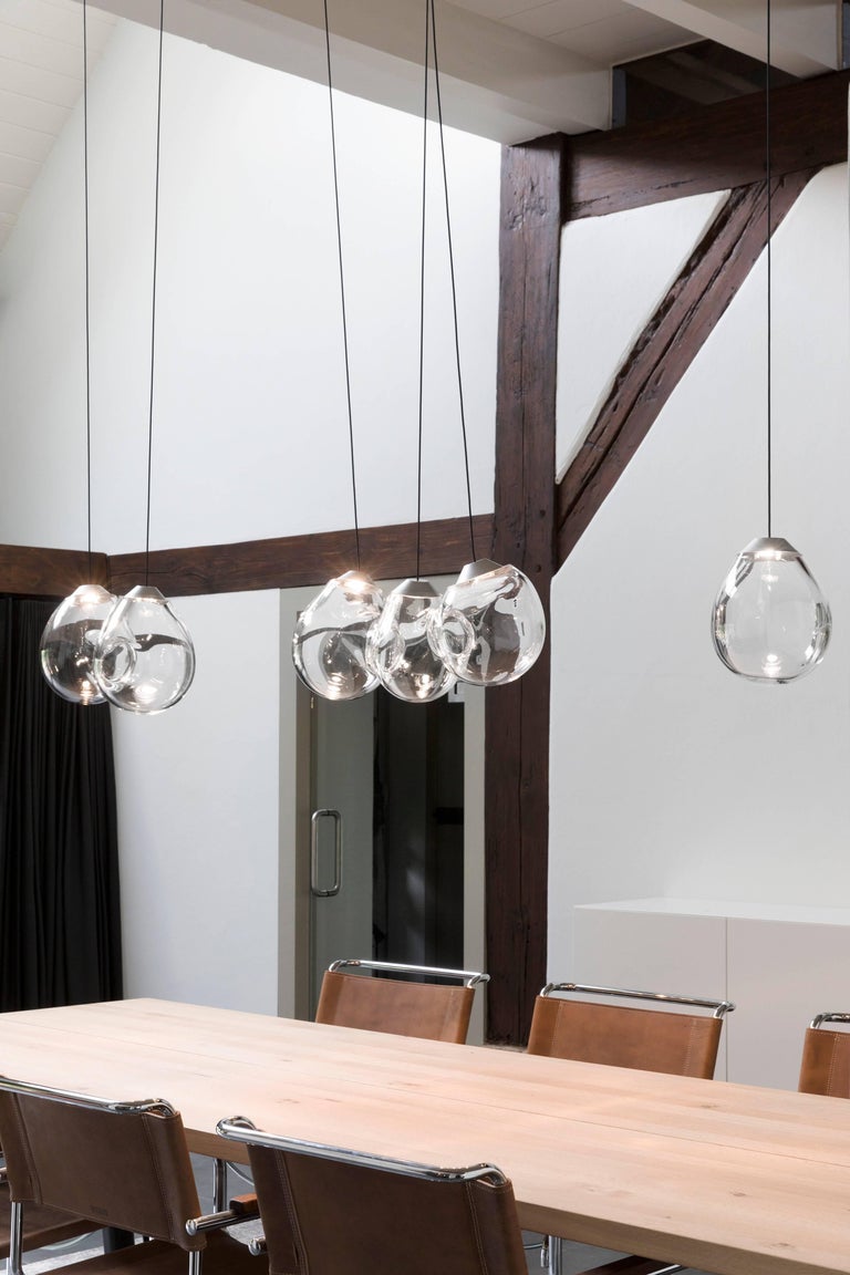 Double Momentum Blown Glass Pendants by Alex de Witte For Sale at 1stDibs
