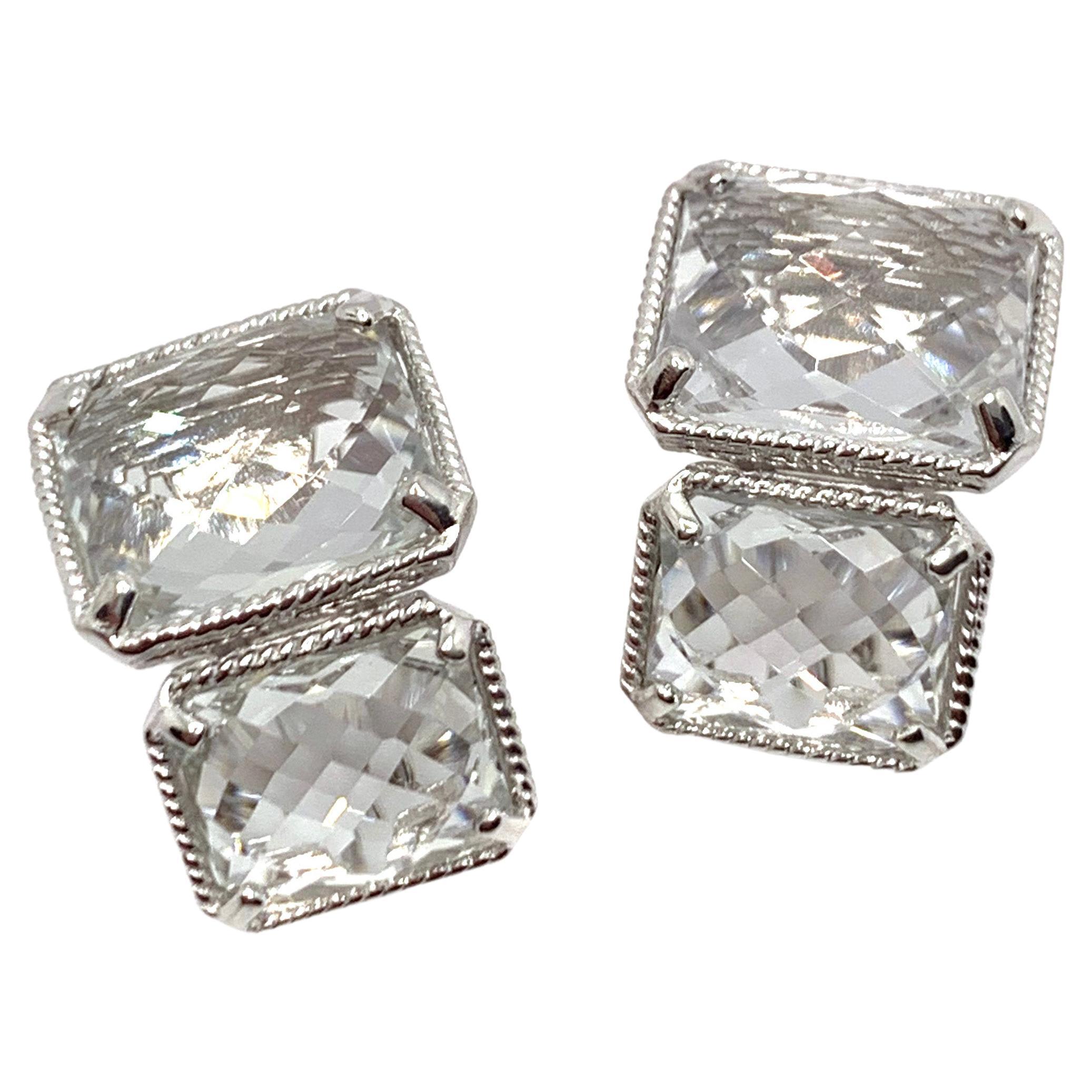 Sterling Silver Nugget and Cultured Baroque Pearl Earrings at 1stDibs ...