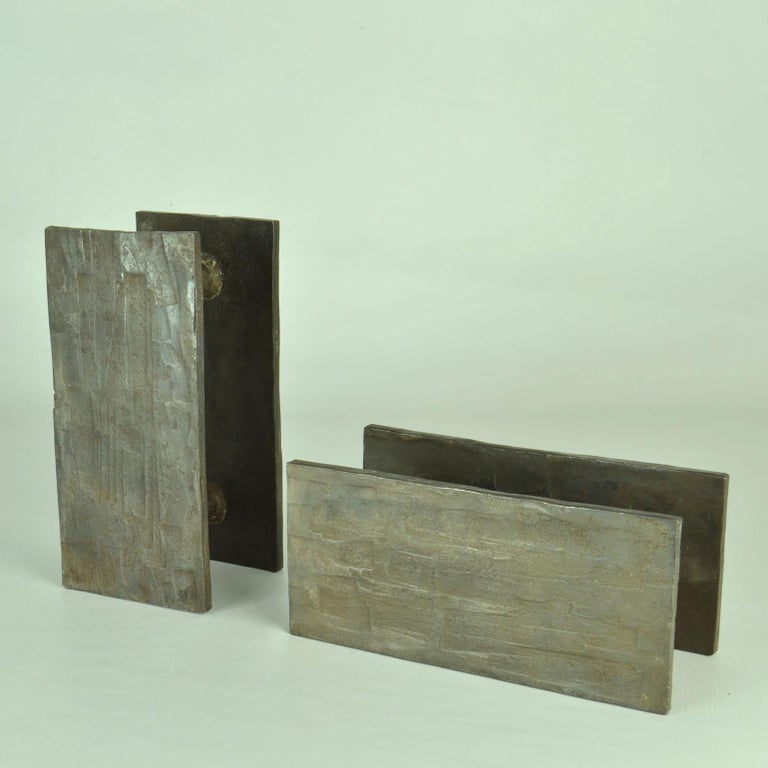 Double Pair of Cast Iron Relief Push Pull Door Handles for Double Doors ...