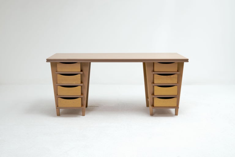 Double Pedestal Desk Designed by Terence Conran, circa 1990’s For Sale ...